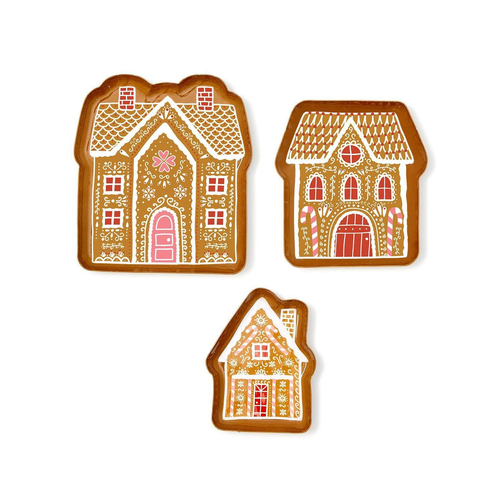 Enamel Holiday Gingerbread House Plate – Boutique Bella Bella