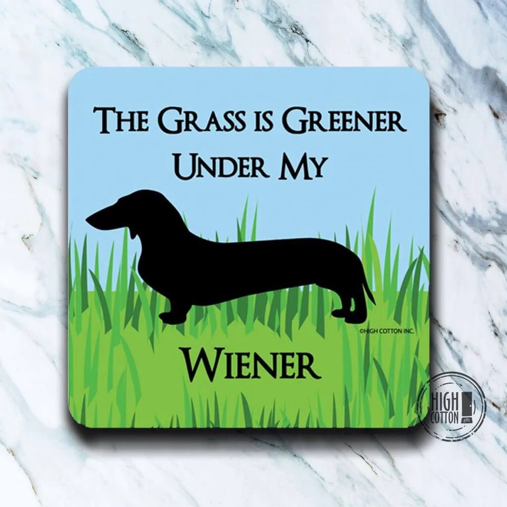 Greener Under My Wiener Coaster – Boutique Bella Bella