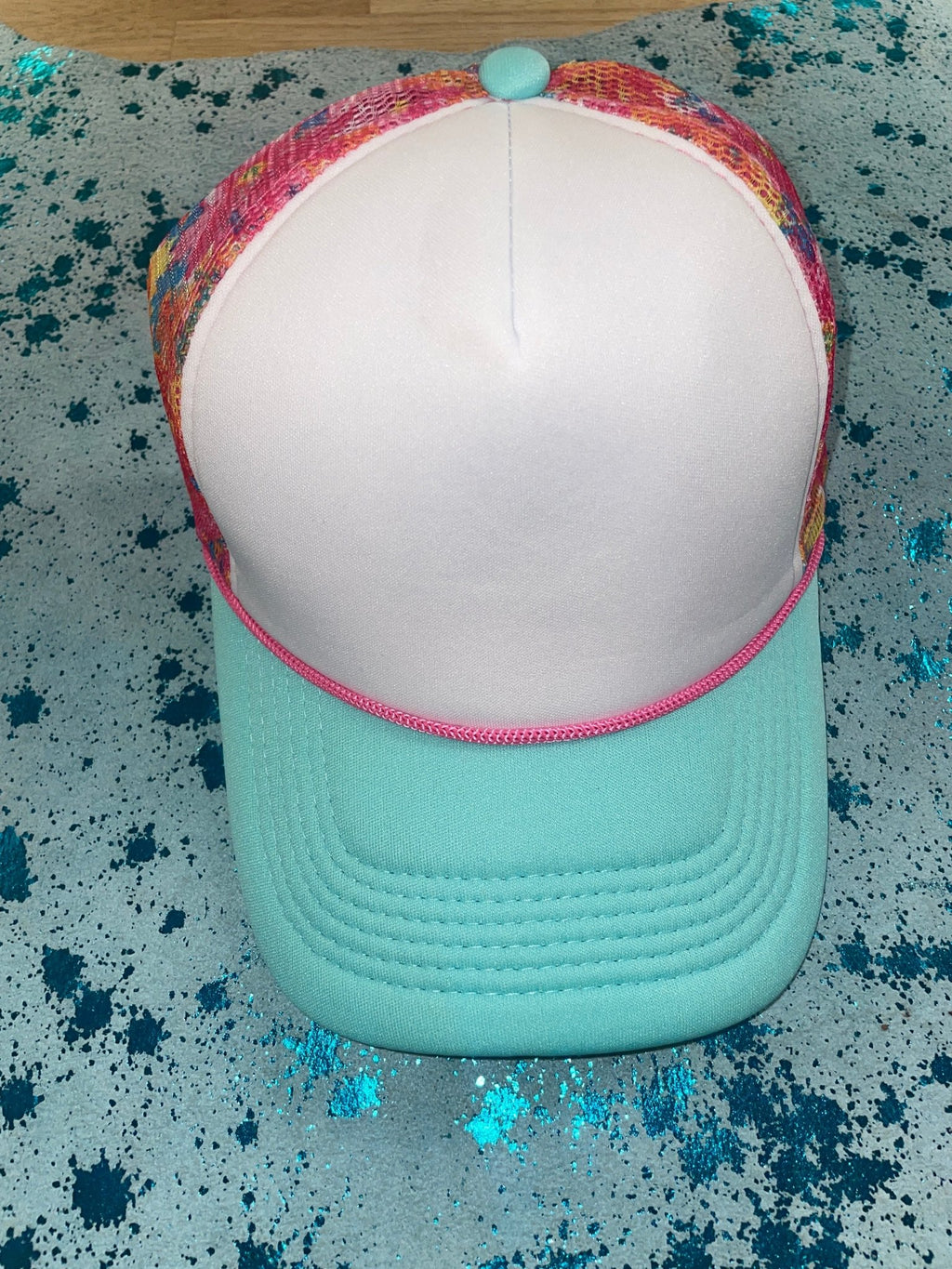 Mint Floral Trucker Hat – Boutique Bella Bella