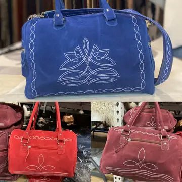 Speedy Small Duffle Bootstitch- Burgundy – Boutique Bella Bella