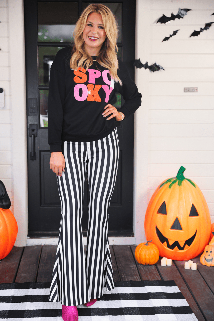 Stay Rowdy Striped Pants – Boutique Bella Bella