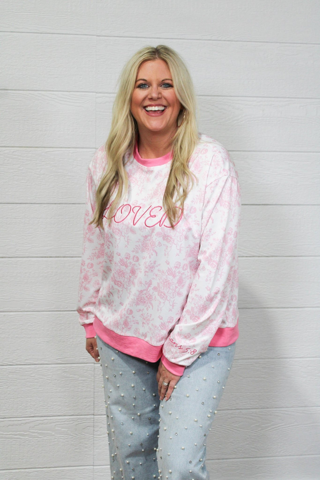 Stella Sweatshirt- Pink – Boutique Bella Bella